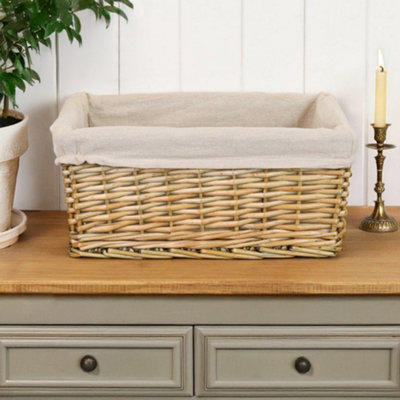 Wicker Hamper Basket with Make Your Own Kit