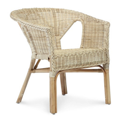 Wicker Loom Chair Small Adults in Natural (H)71cm x (W)57cm x (D)54cm