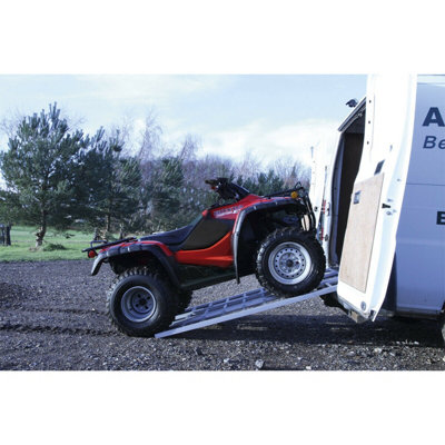 Wide Tri-Folding Aluminium Loading Ramp - 680kg Capacity - Compact ...