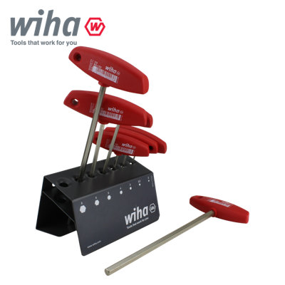 Wiha 00953 L-key with T-handle Set, 8 Piece WHA00953