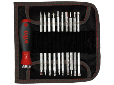 Wiha 03591 SYSTEM 6 SoftFinish Interchangeable Screwdriver Set, 12 ...