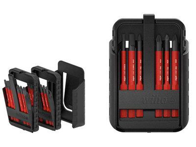 Wiha 15 Piece SlimBit Electric Bit Set for Safe Electrical Work