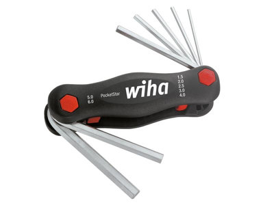 WIHA 23037 POCKETSTAR HEX KEY SET, 7 PIECE (1.5-6MM) WHA23037