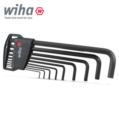 Wiha Allen L key Hex Driver Set Ball End Metric 1.5 to 10mm With Holder ...