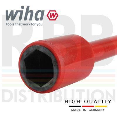 Wiha Hex Driver Screwdriver 1000v VDE Electrician 15mm SoftFinish Grip ...