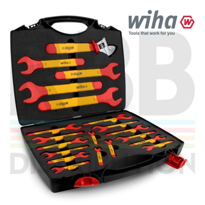 Wiha Insulated Spanner Set 21pcs 6 To 32mm Single Open End VDE ...