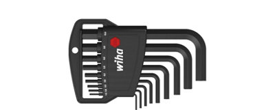 Wiha L Key Allen Key Hex Compact Black 9pc Set 1.5mm To 10mm With ...