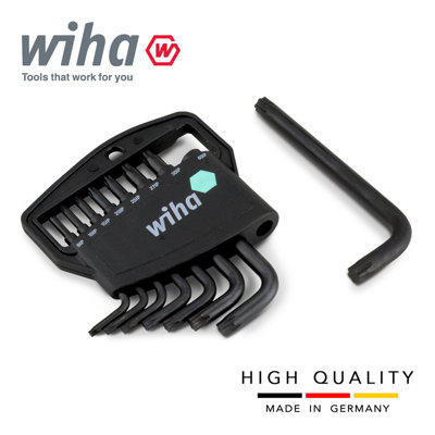 Wiha L-key Allen Key Set Classic Holder Torx Plus Short 8pc Black ...