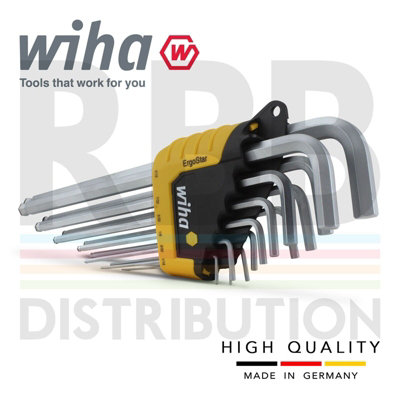 Wiha L-key Allen Key Set Hex Ball End MagicRing 13pcs With ErgoStar ...
