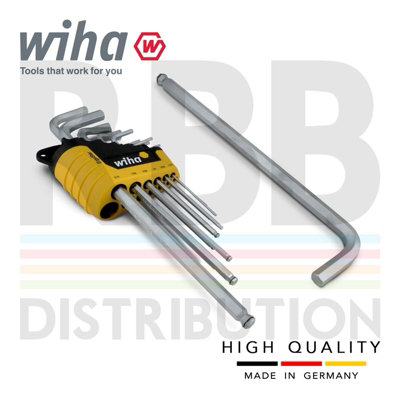 Wiha L-key Allen Key Set Hex Ball End MagicRing 13pcs With ErgoStar ...
