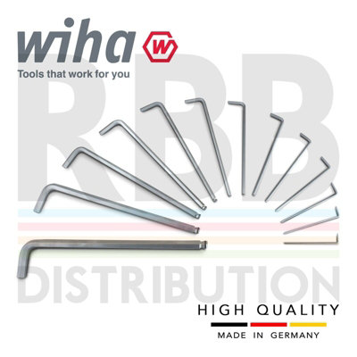 Wiha L-key Allen Key Set Hex Ball End MagicRing 13pcs With ErgoStar ...