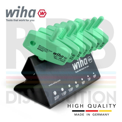 Wiha L key with Key Handle Torx Plus Set With Bench Stand T6 To T20 ...