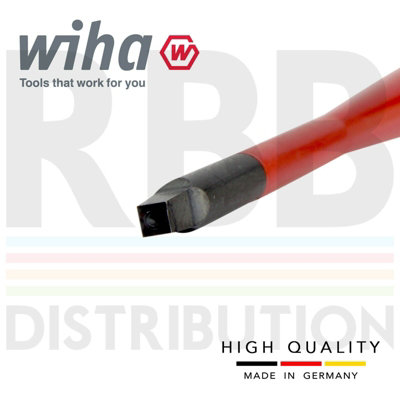 Wiha Screwdriver Square Scrulox Robertson Electrician 1000v VDE SlimFix ...