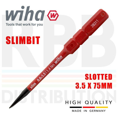 Wiha SlimBit Screwdriver Phillips Pozidrive Slotted 9pcs VDE ...