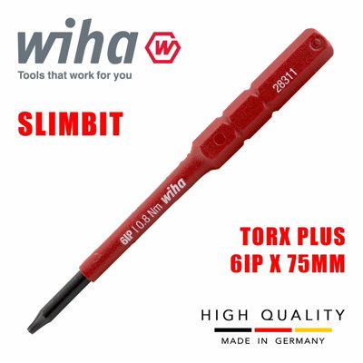 Wiha Slimbit Screwdriver SlimVario PZ SL PH Torx HEX 75mm 1000v VDE ...