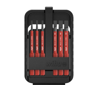 Wiha SlimBits Slotted Screwdriver Bits Set 2.0 to 6.5 6pcs VDE ...