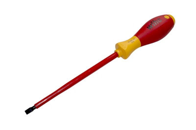 WIHA Slotted Electricians Screwdrivers Insulated VDE Slim Fit ...