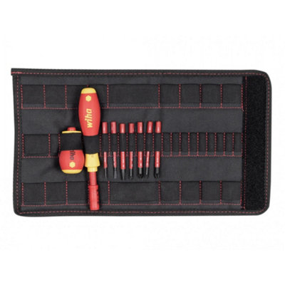 Wiha Softfinish Electric Slimvario Screwdriver Set, 10 Piece Multi ...