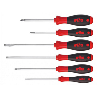 Wiha Softfinish Sl/ph Screwdriver Set, 6 Piece Multi Colour (One Size)