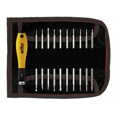 WIHA SYSTEM 4 SOFTFINISH ESD INTERCHANGEABLE SCREWDRIVER SET, 12 PIECE ...