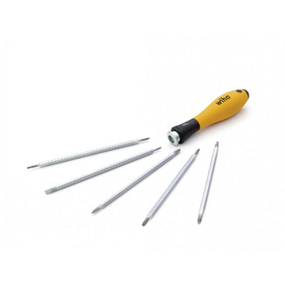 Wiha System 4 Softfinish Esd Interchangeable Screwdriver Set, 12 Piece ...