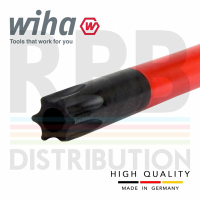 Wiha Torx Screwdriver T30H SlimFix Fit SoftFinish VDE Electrician ...
