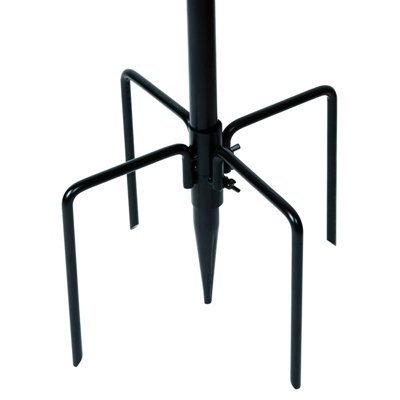 WILD BIRD FEEDER STABILISER BASE BLACK GARDEN STAND WITH FEET SPIKES ...