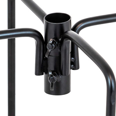 WILD BIRD FEEDER STABILISER BASE BLACK GARDEN STAND WITH FEET SPIKES ...