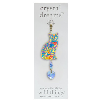 Wild Things Crystal Dream Suncatcher Rainbow Cat