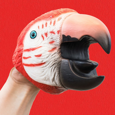Wild Thingz Hand Puppet - Red Macaw