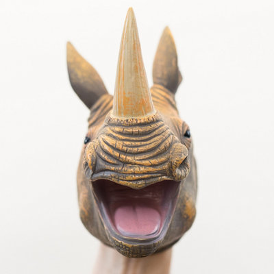 Wild Thingz Hand Puppet - Rhino