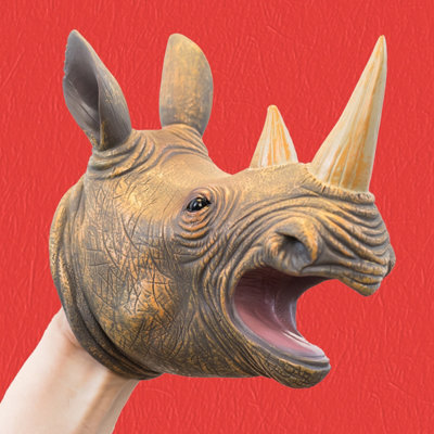 Wild Thingz Hand Puppet - Rhino