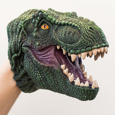 Wild Thingz Hand Puppet - T-rex - Green