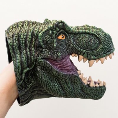 Wild Thingz Hand Puppet - T-rex - Green