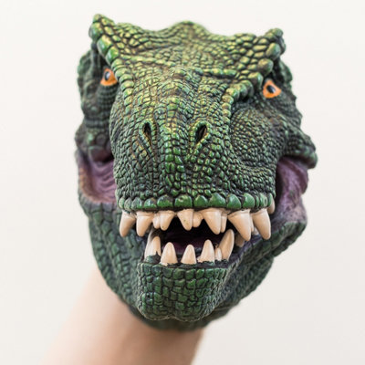 Wild Thingz Hand Puppet - T-rex - Green