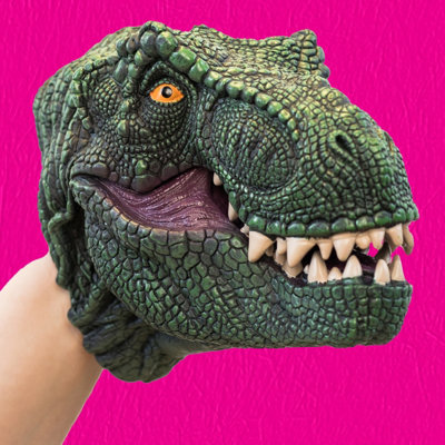 Wild Thingz Hand Puppet - T-rex - Green