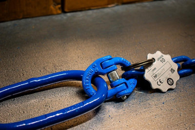 William Hackett Grade 10 (4t) 1 Leg 10mm Lifting Chain Sling with Self ...