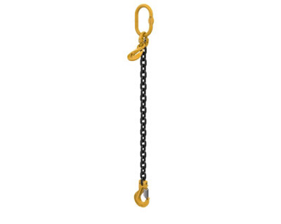 William Hackett Grade 8 (3.15t) 1 Leg 10mm Lifting Chain Sling with ...
