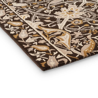 William Morris 127305 Mustard Bullerswood Runner Rug For Hallway - Long ...