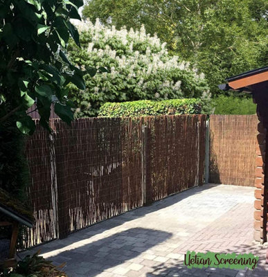 Willow Sun Protection Natural Garden Fence Screening Roll Privacy ...