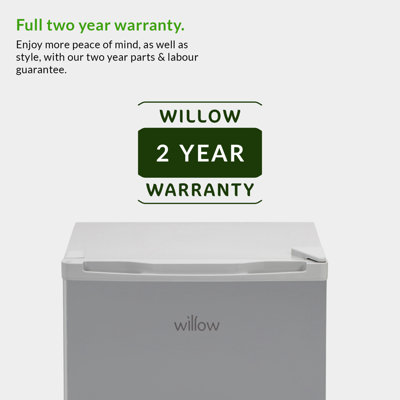 Willow W48UFIS 101L Under Counter Fridge with Reversible Door, Chill ...