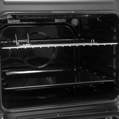 Willow WE50SSB 62L Black Freestanding Single Cavity Electric Cooker