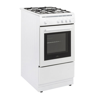 Willow WGS50CW 50cm Freestanding Single Cavity Gas Cooker with 4 Burners