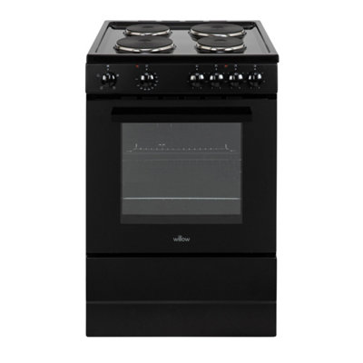 Willow WSE60BK 68L Freestanding Single Cavity Electric Cooker - Black