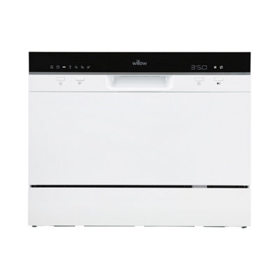 Willow WTTD6W 55cm Tabletop Dishwasher with 6 Place Settings