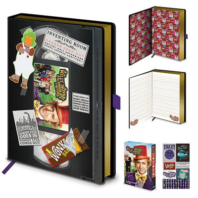 Willy Wonka & The Chocolate Factory VHS Composition Notebook Black (One ...