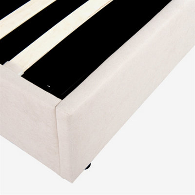 Wilmslow Winged Headboard Upholstered Ottoman Storage Double Bed Frame ...