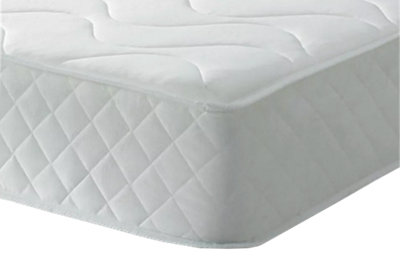 Wilson Beds - Basic 6.5" Deep 4ft6 Double All White Quilted Longwave ...