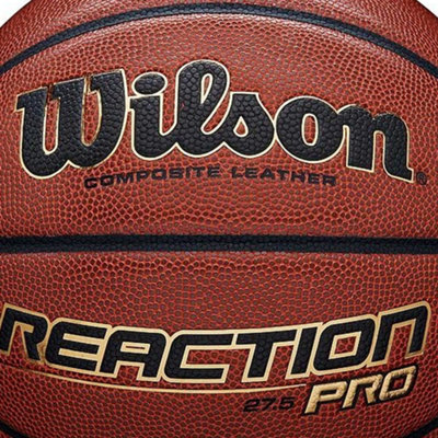 Wilson Reaction Pro Leather Basketball Tan (6)