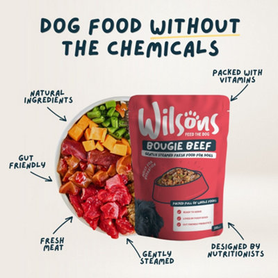 Wilsons Beef Fresh Dog Food Premium Natural Protein Balanced Nutrition ...